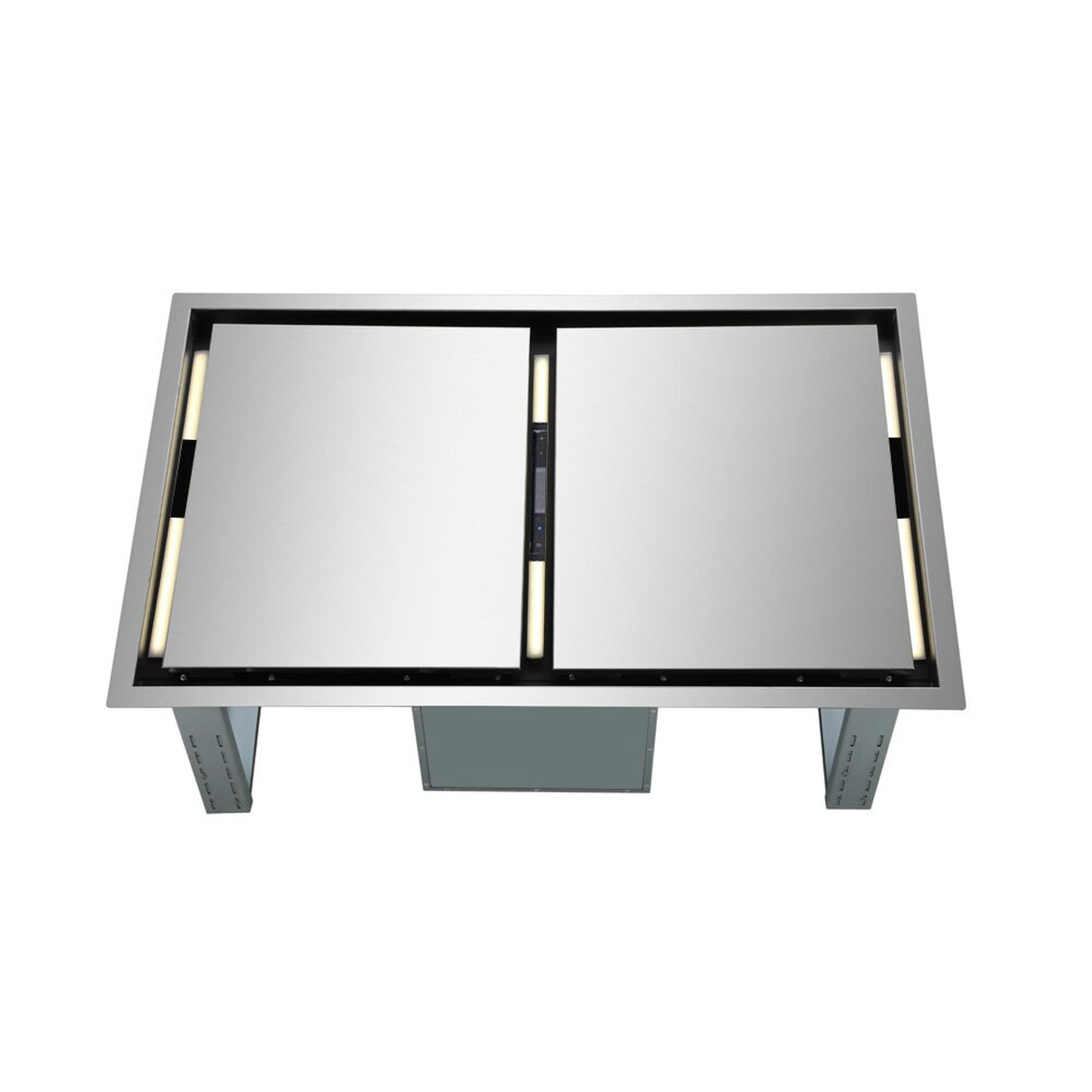 FORNO Arezzo 44-Inch Recessed Ceiling Range Hood, Dual Motors, 1200 CF ...